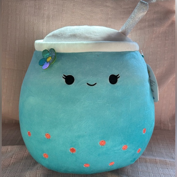 Squishmallows | Toys | Squishmallow Jakarria 2 Blue Boba Drink Plush ...